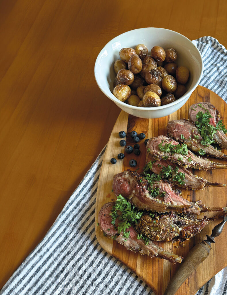 Lollipop Lamb and Blueberry Jam